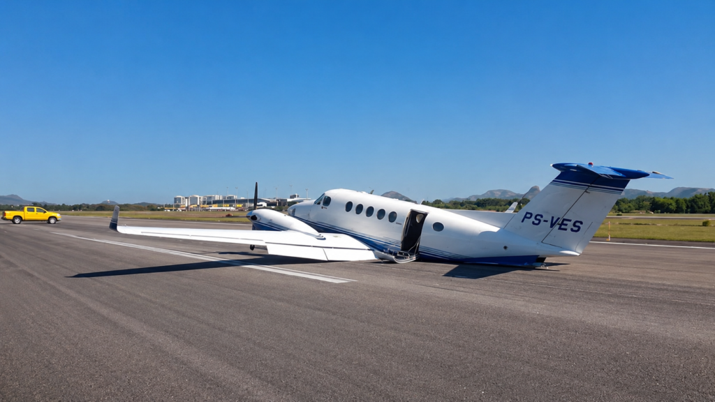 Susto no aeroporto: avião faz pouso de emergência em Vitória após falha ...